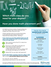 Math Brush-Up Workshops » Placement & Testing Center